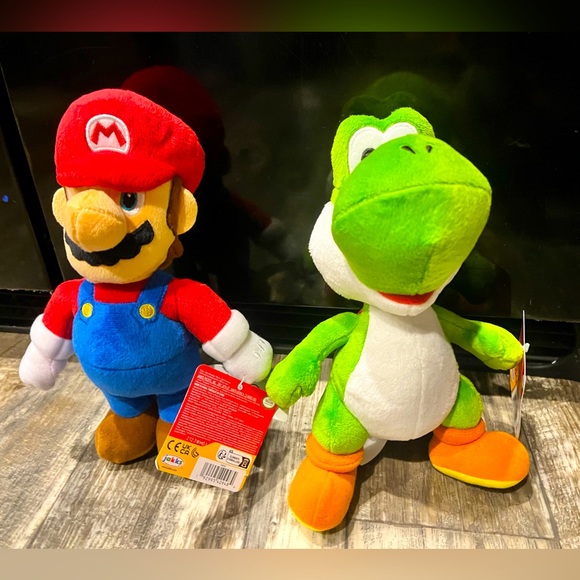 Nintendo | Toys | Nwt Super Mario Yoshi Nintendo Retro Stuffed Toy ...